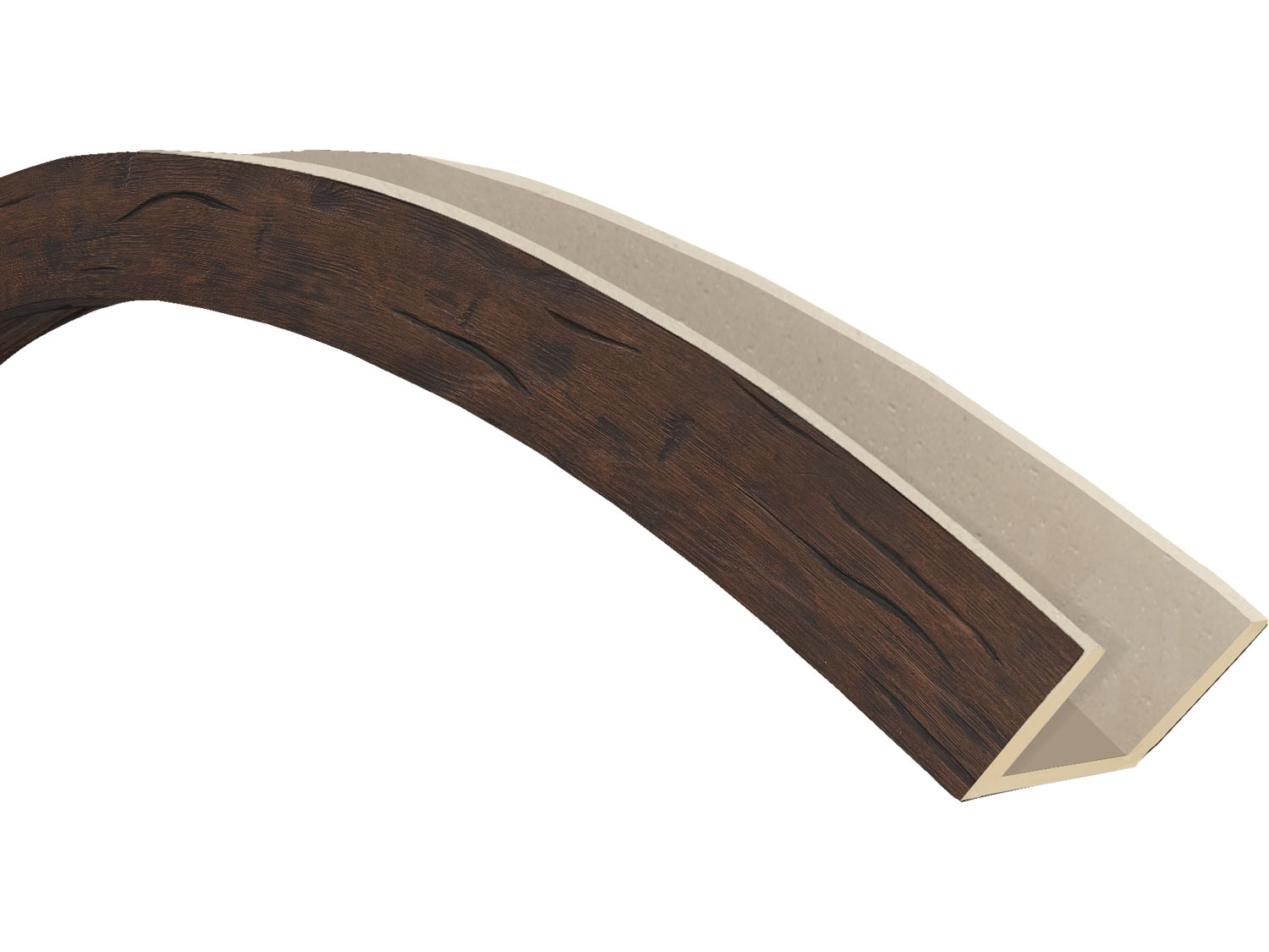 Arched Wooden Beams - The Best Picture Of Beam